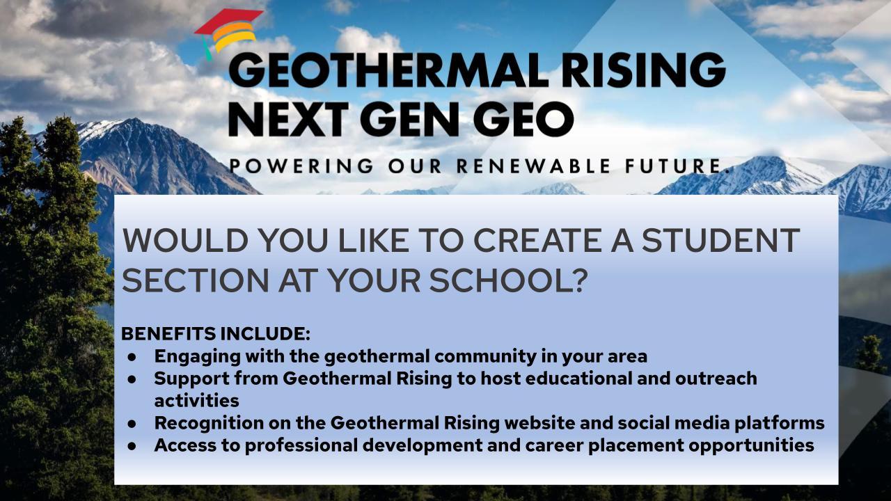 Students | Geothermal Rising :: Using the Earth to Save the Earth
